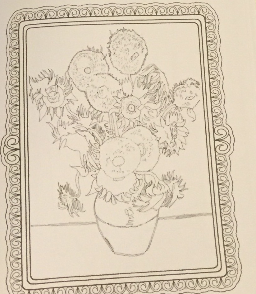 Van Gogh Coloring Sheet – Where Creativity Works