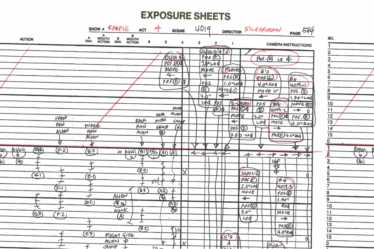 Exposure Sheets – Where Creativity Works